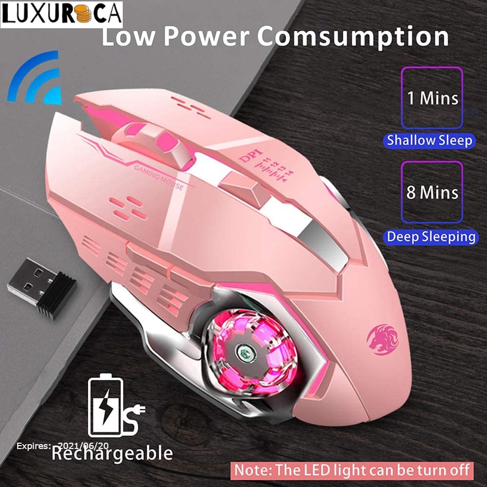 Ready stockwireless mouse 2.4G Computer mouse laptop USB rechargeable ...