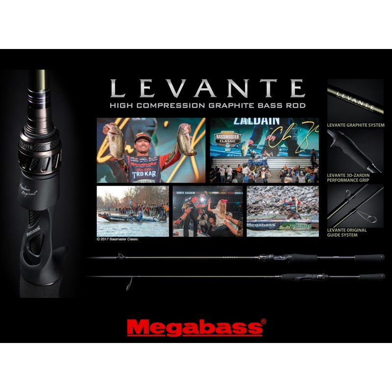 2019 MEGABASS fishing rod LEVANTE FRESHWATER SPINNING ROD | Shopee Malaysia