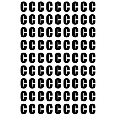 STICKER ALPHABET C LETTERS FOR BALLOON (A4 SIZE) | Shopee Malaysia
