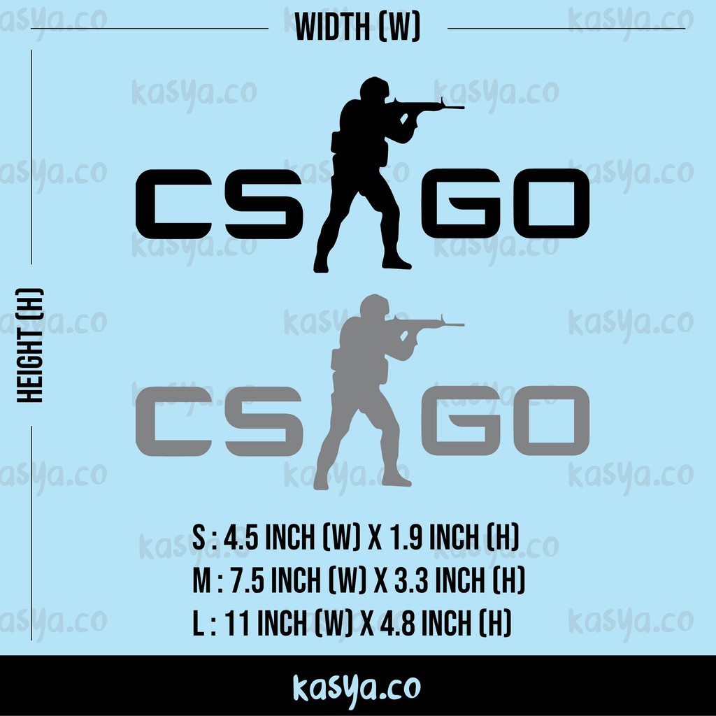 CS GO COUNTER STRIKE LOGO vinyl sticker cutting | Shopee Malaysia