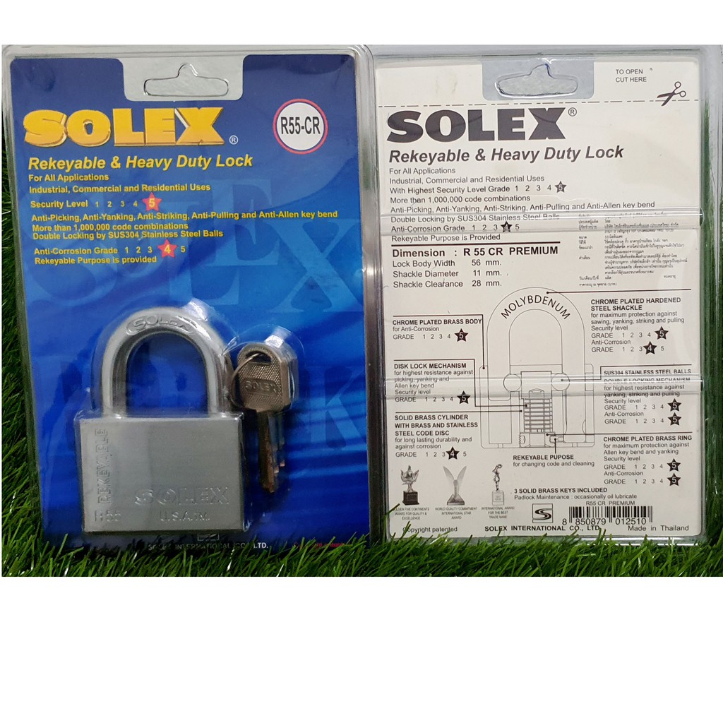 Solex Rekeyable & Heavy Duty Lock (100% ORIGINAL) - Available 40mm ...