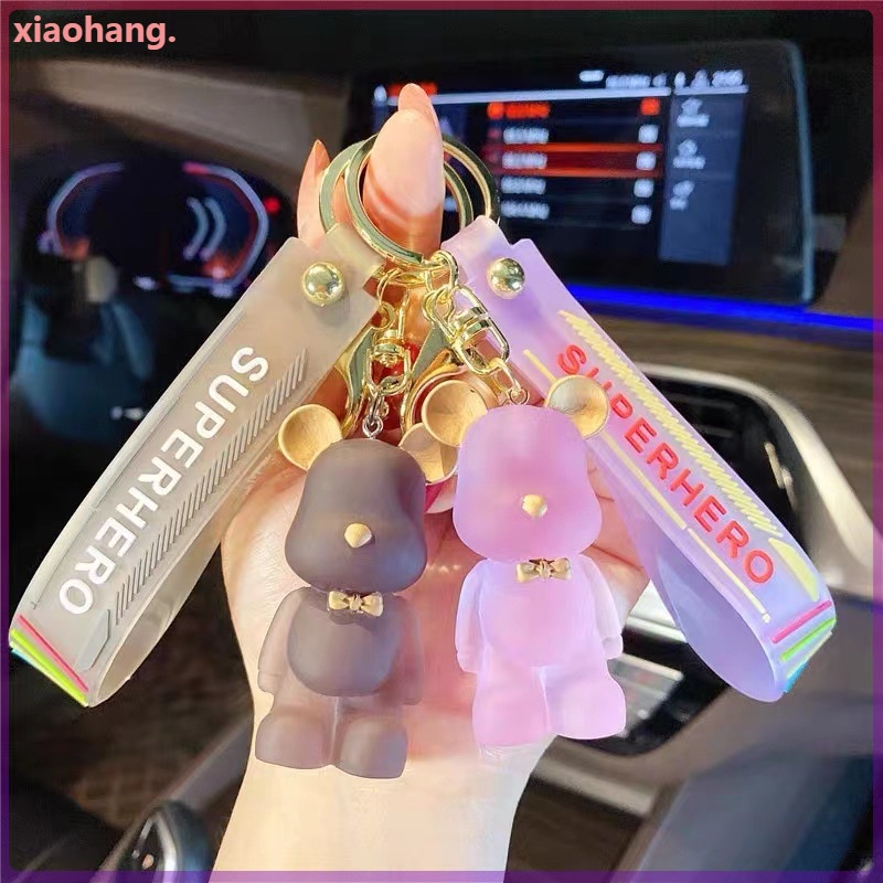 Colorful Bear Keychain Jewelry Gift Astronaut Lightning Bear Keychain ...