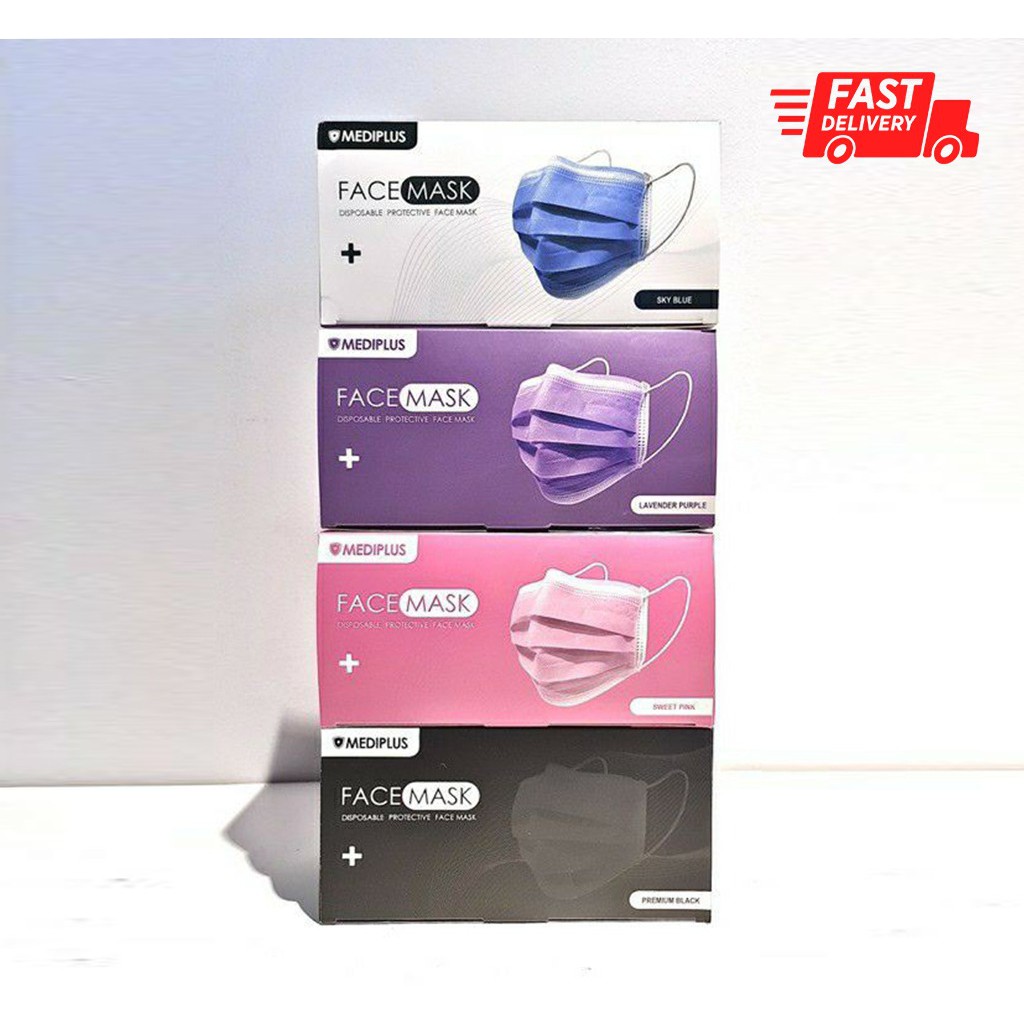3Ply Mediplus Soft Face Mask 50pcs/box (READY STOCK) | Shopee Malaysia
