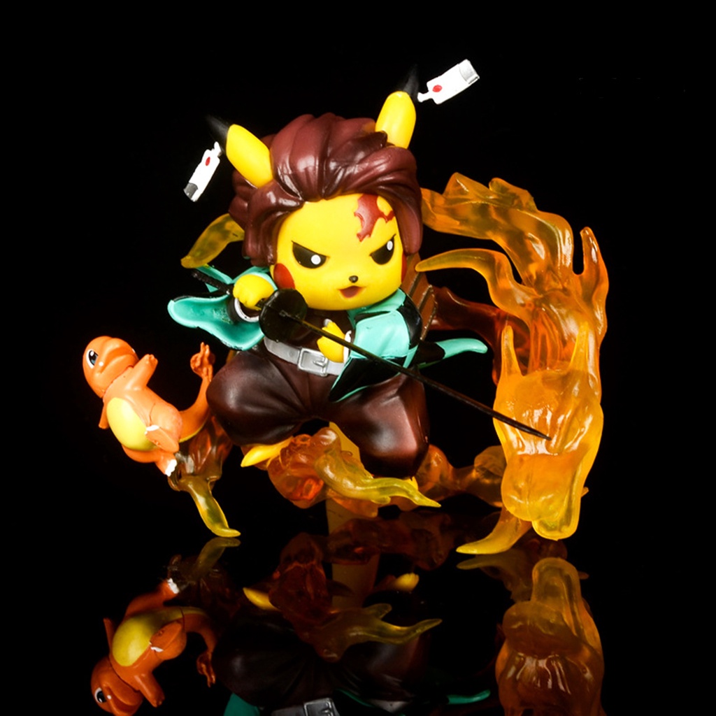 Action Figure / Demon Slayer Collectible Model Pikachu Style Cosplay ...