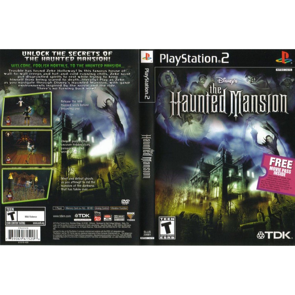 The Haunted Mansion (CD Games PS2) | Shopee Malaysia