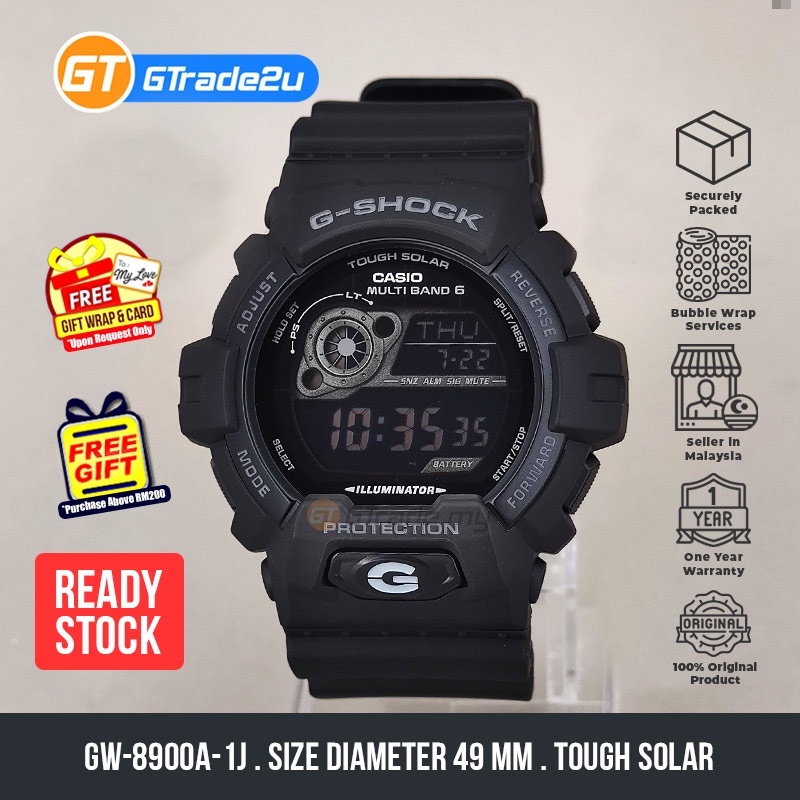 Original G Shock Men GW-8900A-1J GW8900A-1J Digital GW8900 Japan Set ...