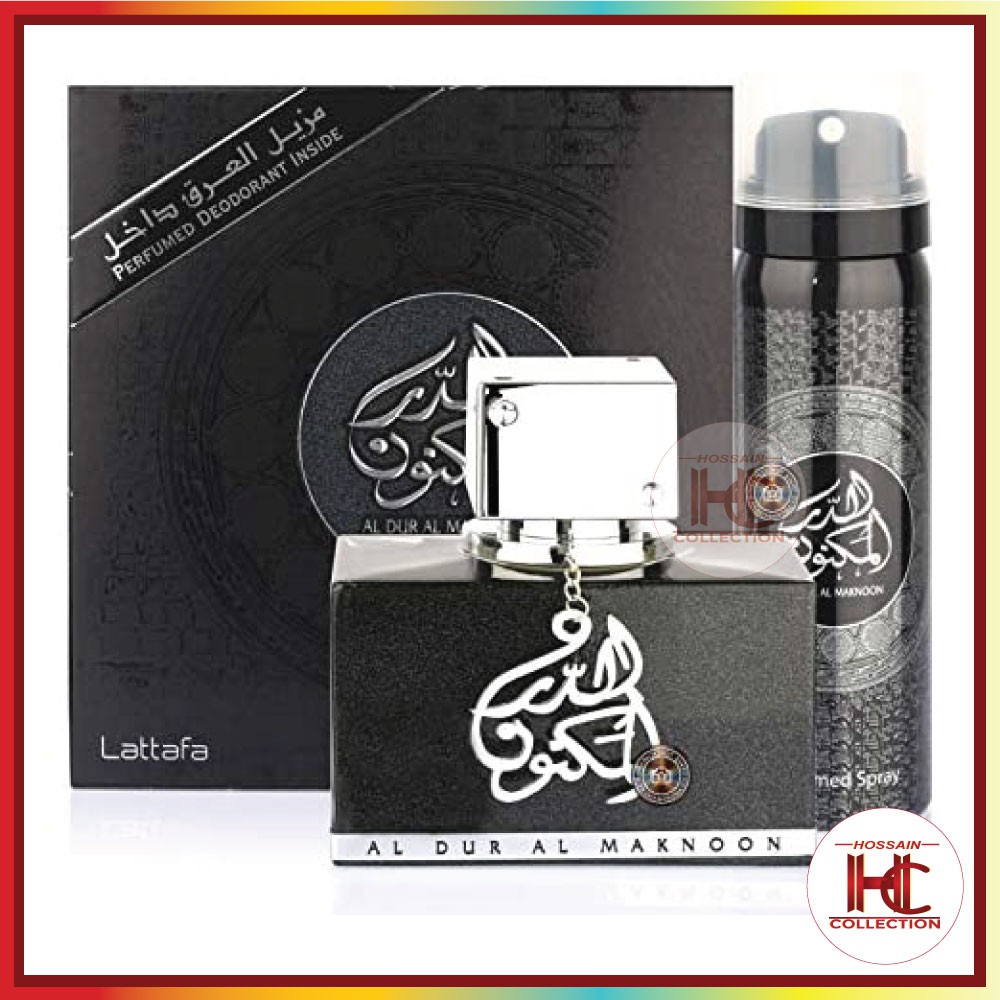 Al Dur Al Maknoon Silver Lattafa Perfumes for women and men | Shopee ...