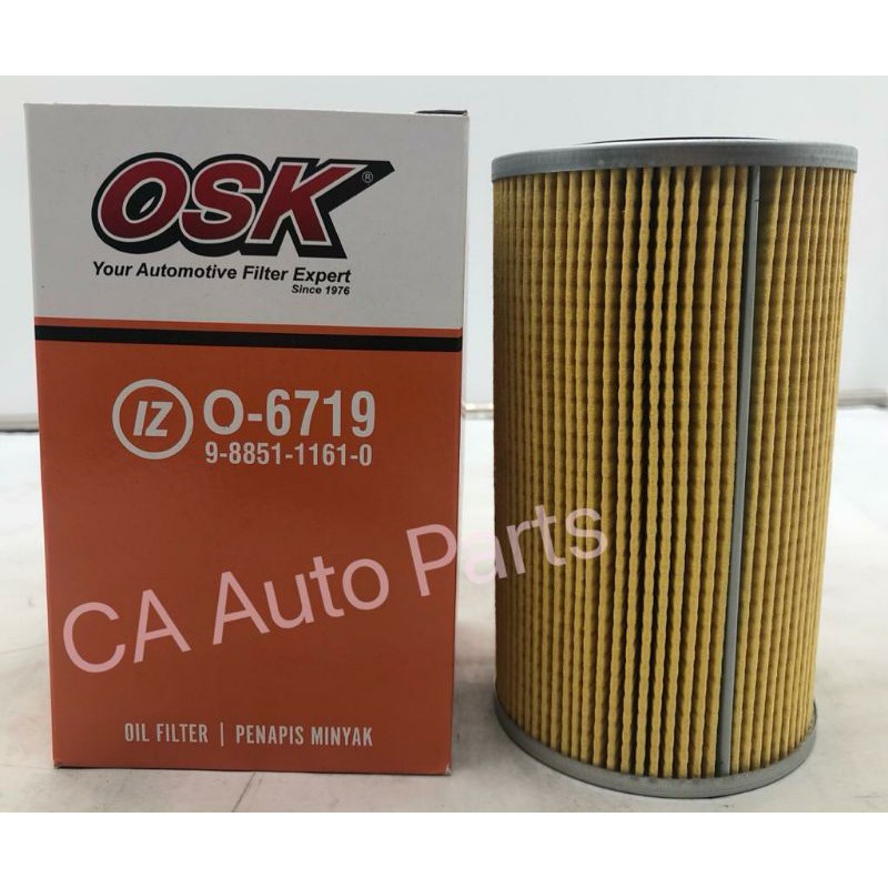 ISUZU 6BB1,4BD1,C40,NHR 2.8 OSK O-6719 OIL FILTER | Shopee Malaysia