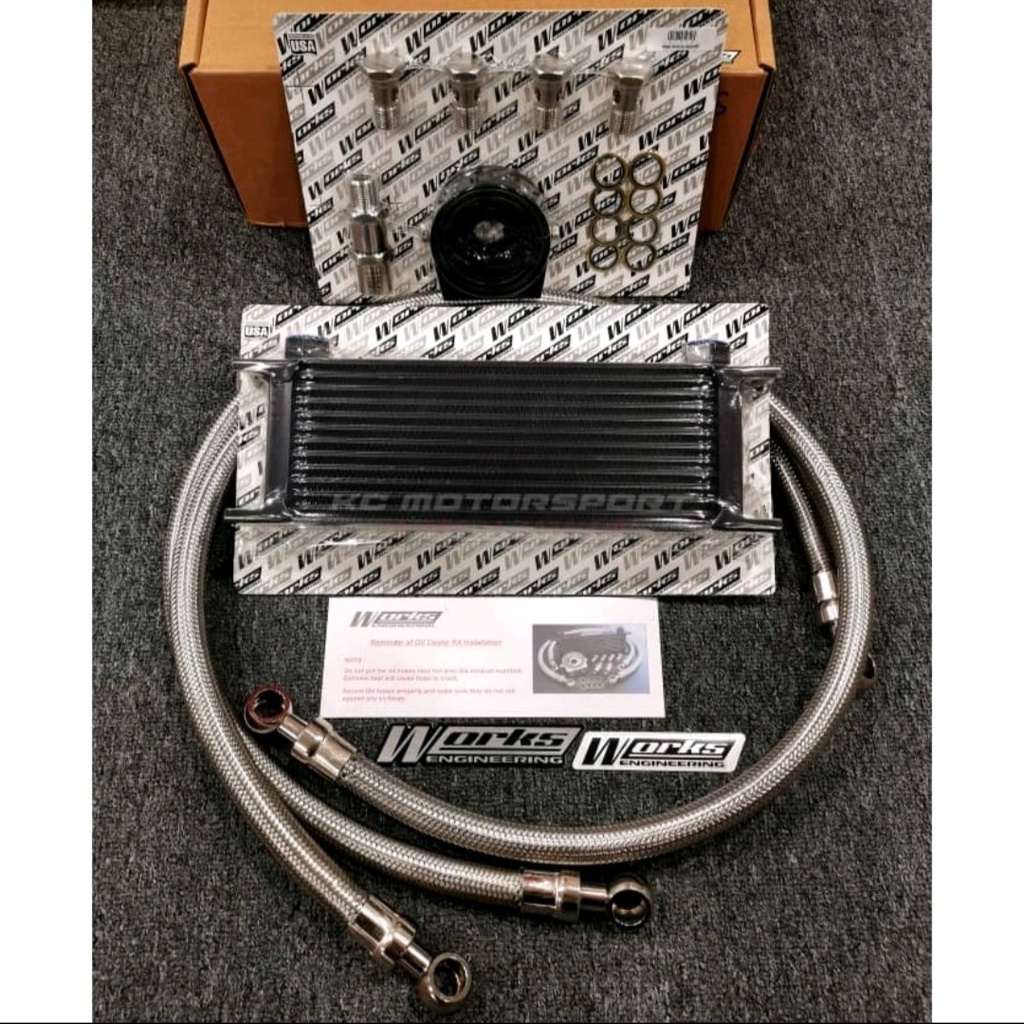 Works Engineering ATF Gear / Engine Oil Cooler Kit | Shopee Malaysia