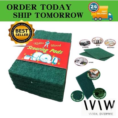 Multi-Purpose Scouring Pad Sponge Cleaning Dish Pot Cleaning Wash Scour ...