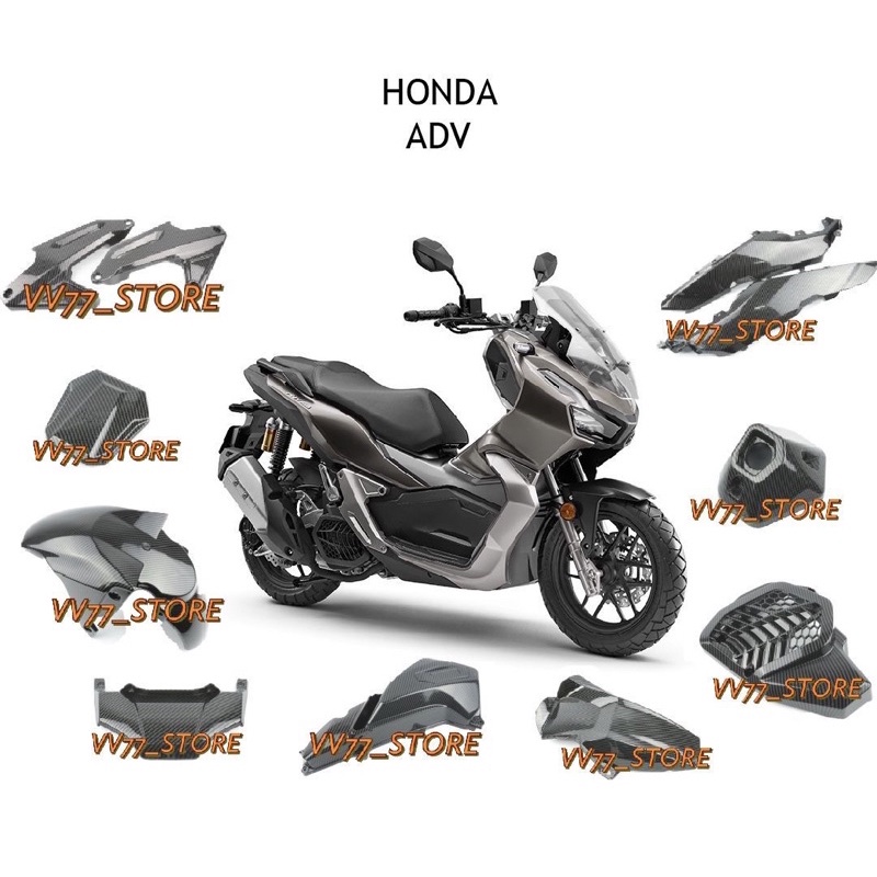 PARTS CARBON HONDA ADV 150 A+ QUALITY CARBON FULL SET READY STOCK ...