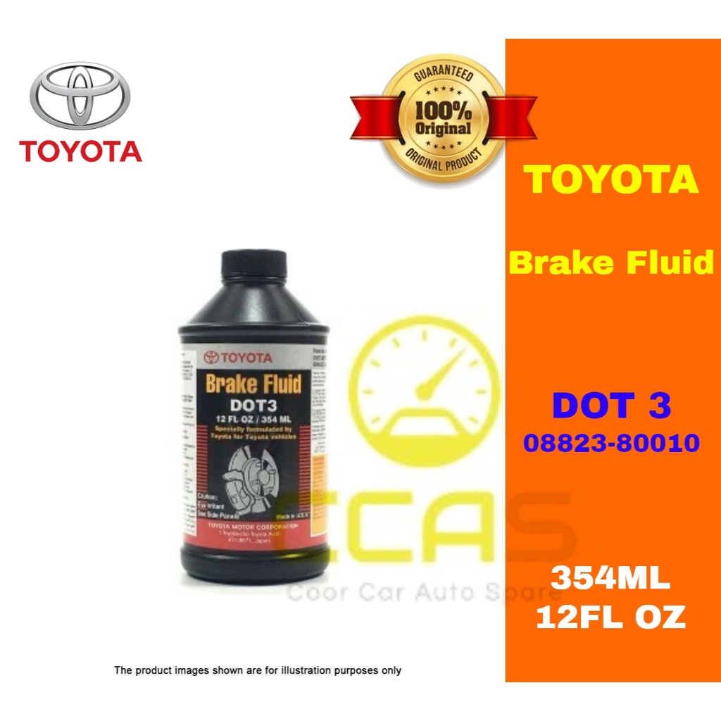 Genuine Toyota Brake Fluids Brake Oil Dot 3 - 08823-80010 (RED COLOR ...