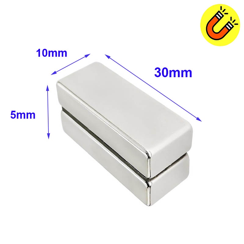 Rectangular magnet size 30x10x5mm N35 | Shopee Malaysia