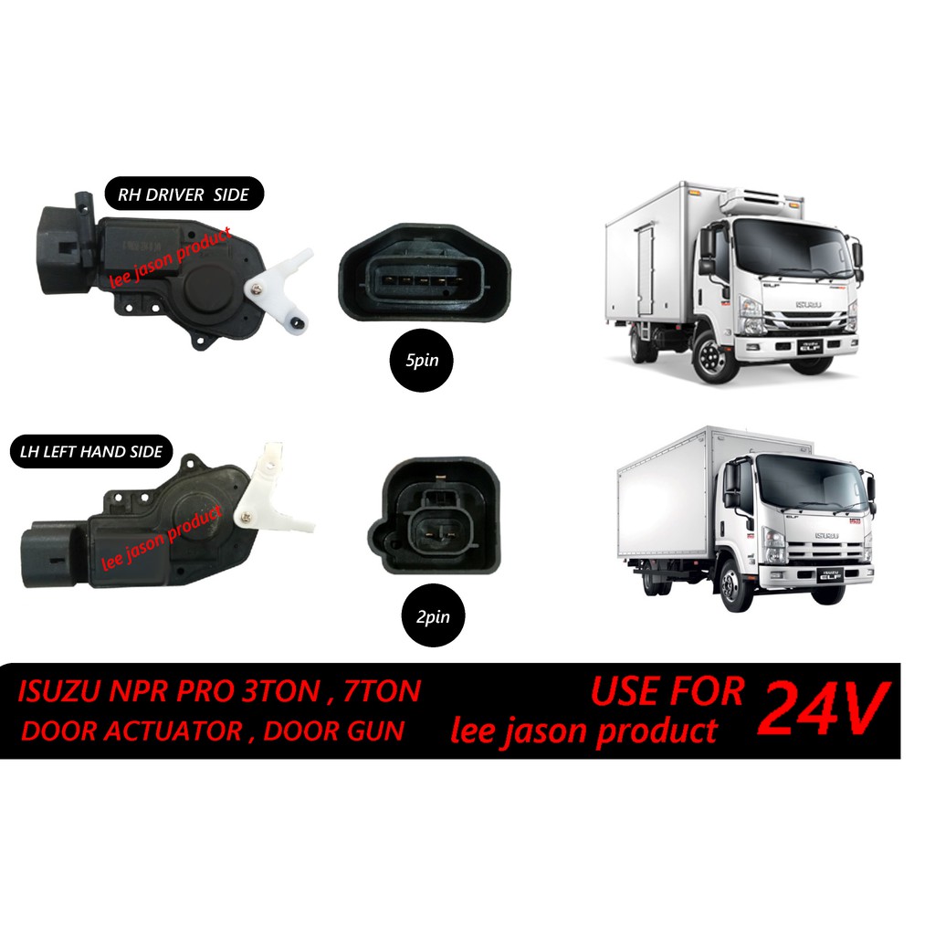 J06S04 ISUZU NPR PRO FVR240 DOOR ACTUATOR , DOOR GUN FOR 24V | Shopee ...