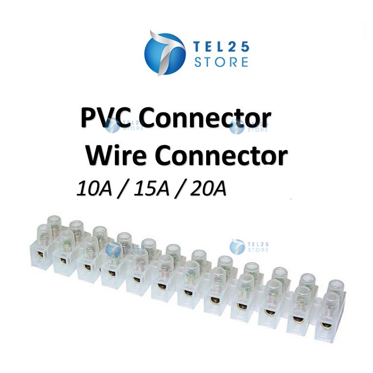 [ 1 UNIT ] 10A 15A 20A PVC Wire Cable connector connecter Terminal ...