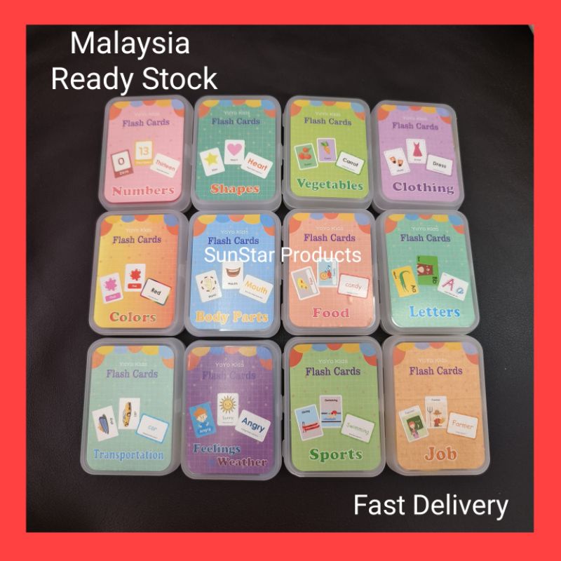 Flash Card With Box Learning Toy Malaysia Ready Stock | Shopee Malaysia