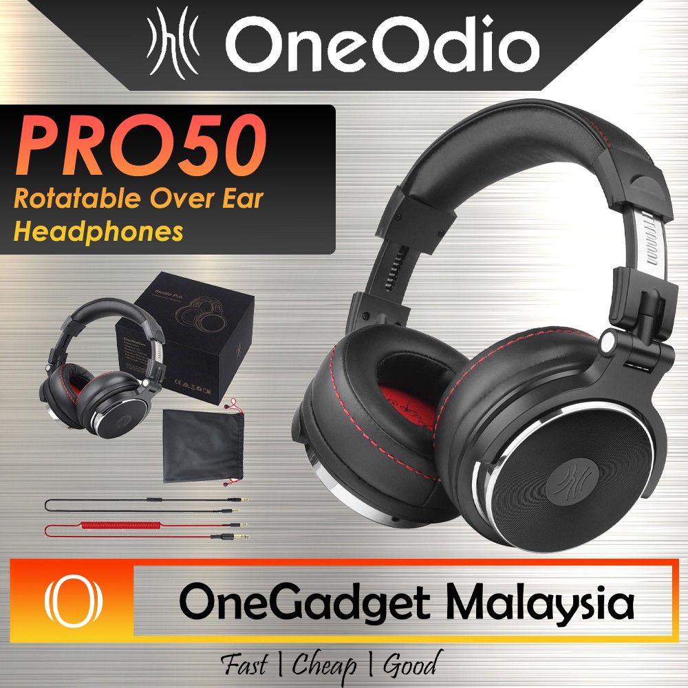 🇲🇾 READY STOCK OneOdio Pro-50 Rotatable Over Ear Headphones for Studio ...
