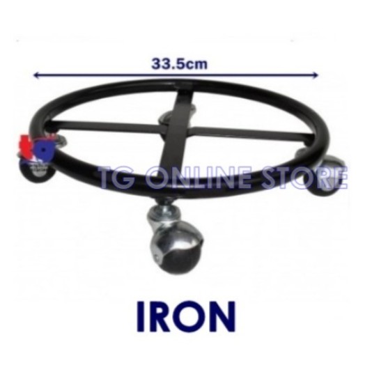 Gas Roller Base / Gas Stand / Gas Cylinder Tank Mover ( Iron / PVC ...