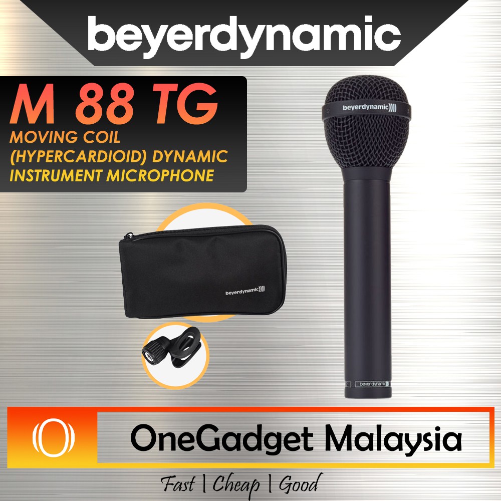 BEYERDYNAMIC M88 TG MOVING COIL MICROPHONE (HYPERCARDIOID) DYNAMIC INSTRUMENT MICROPHONE ...