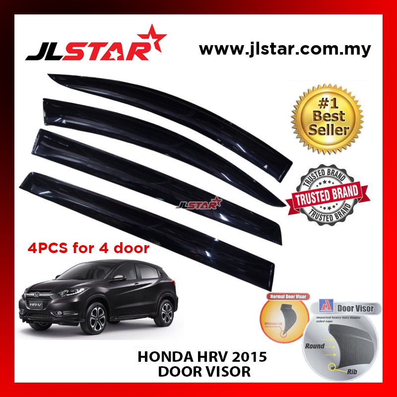 HONDA HRV 2015 AIR PRESS CAR WINDOW DOOR VISOR WIND DEFLECTOR ANTI UV ...