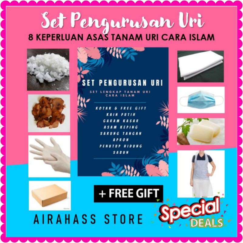 🔥Ready Stock🔥SET PENGURUSAN URI LENGKAP IBU BERSALIN / SET TANAM URI ...