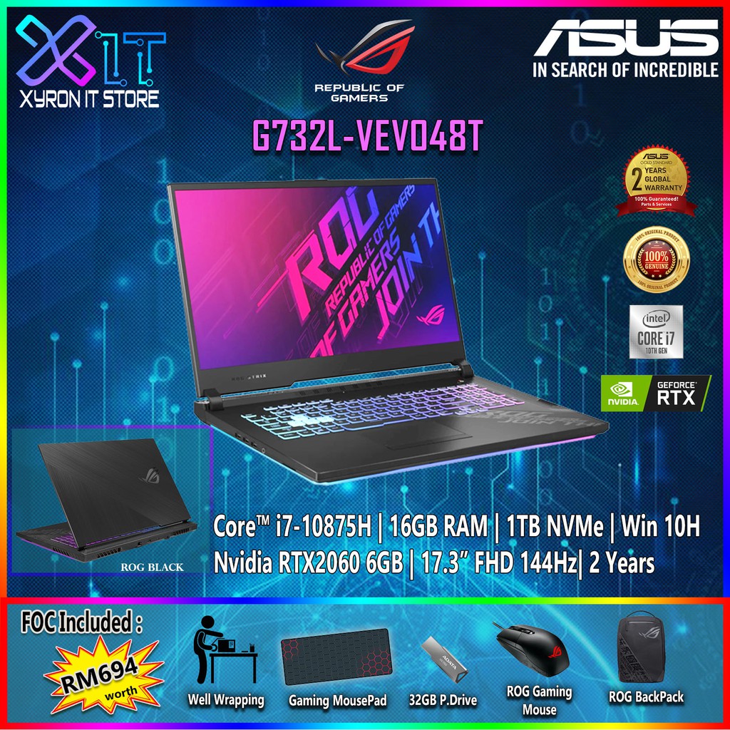 [NEW] Asus ROG Strix G15 G512L-VHN146T (Core i7-10750H,16GB RAM,1TB ...