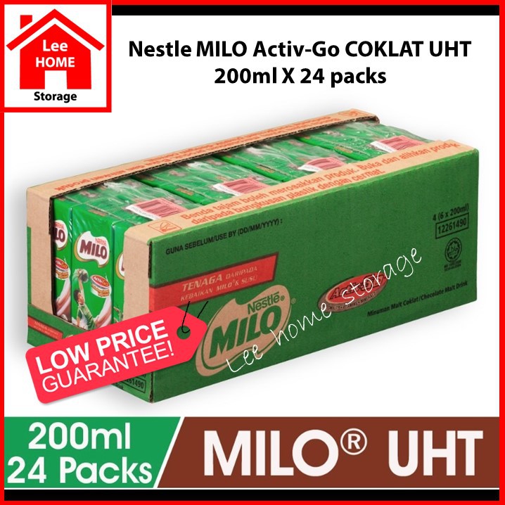[Ready Stock] 🔥🔥🔥Nestle MILO Activ-Go COKLAT UHT (200ml x 24 Packs ...