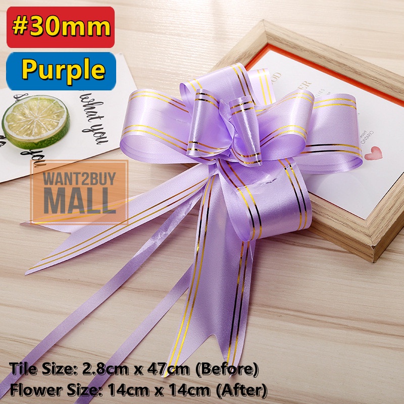 10pcs pack Pull Ribbon Riben Reben Ribben Satin Organza Gift Flower ...