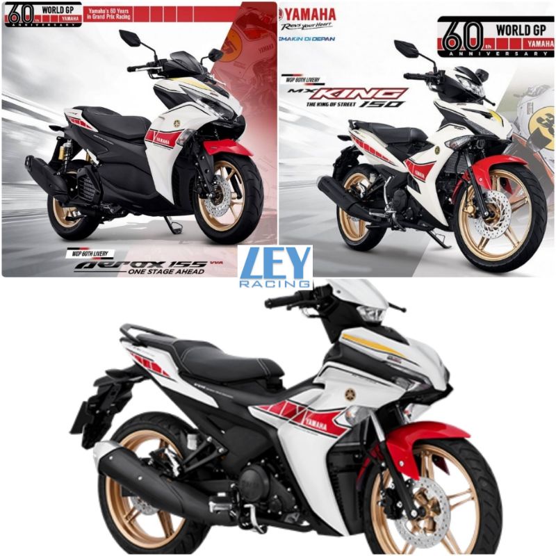 Coverset GP 60th Anniversary Exciter VVA Mx King Aerox Y16 Y16zr Y15 ...