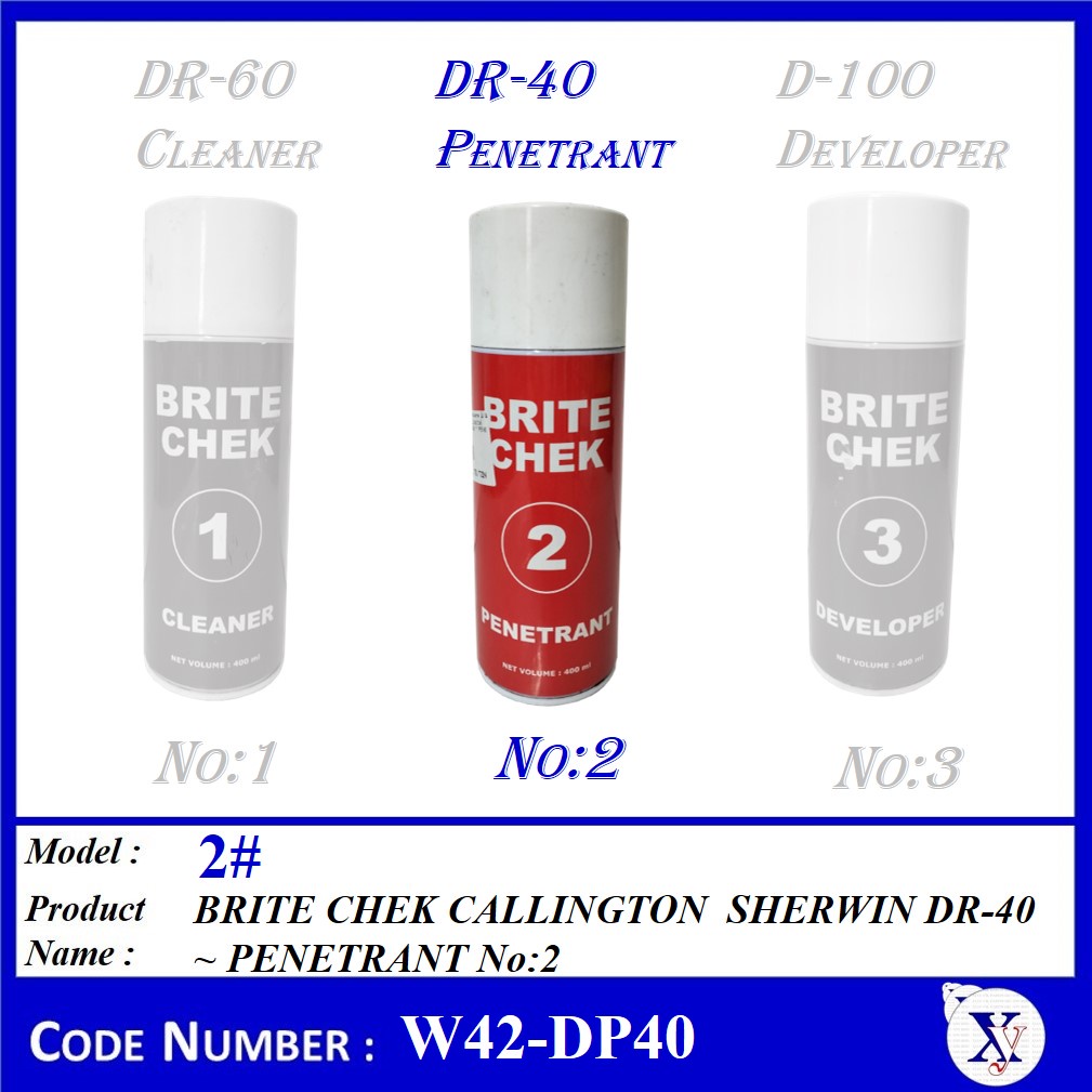 W42 BRITE CHEK / TASETO COLOR CHECK - CLEANER / PENETRANT / DEVELOPER ...