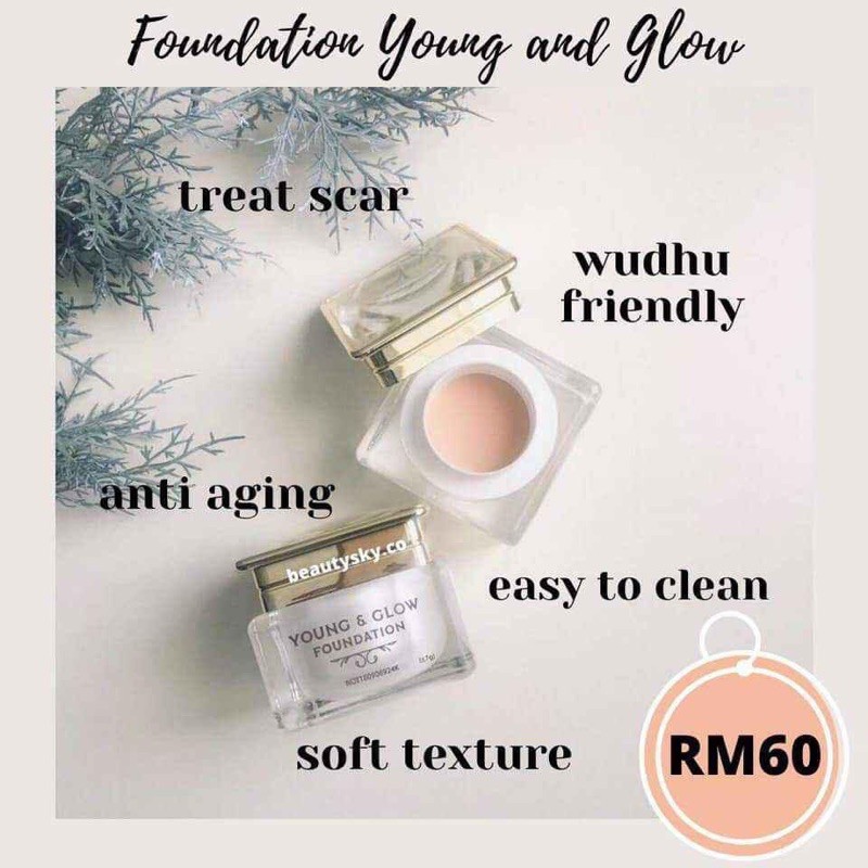 Foundation Young n Glow | Shopee Malaysia