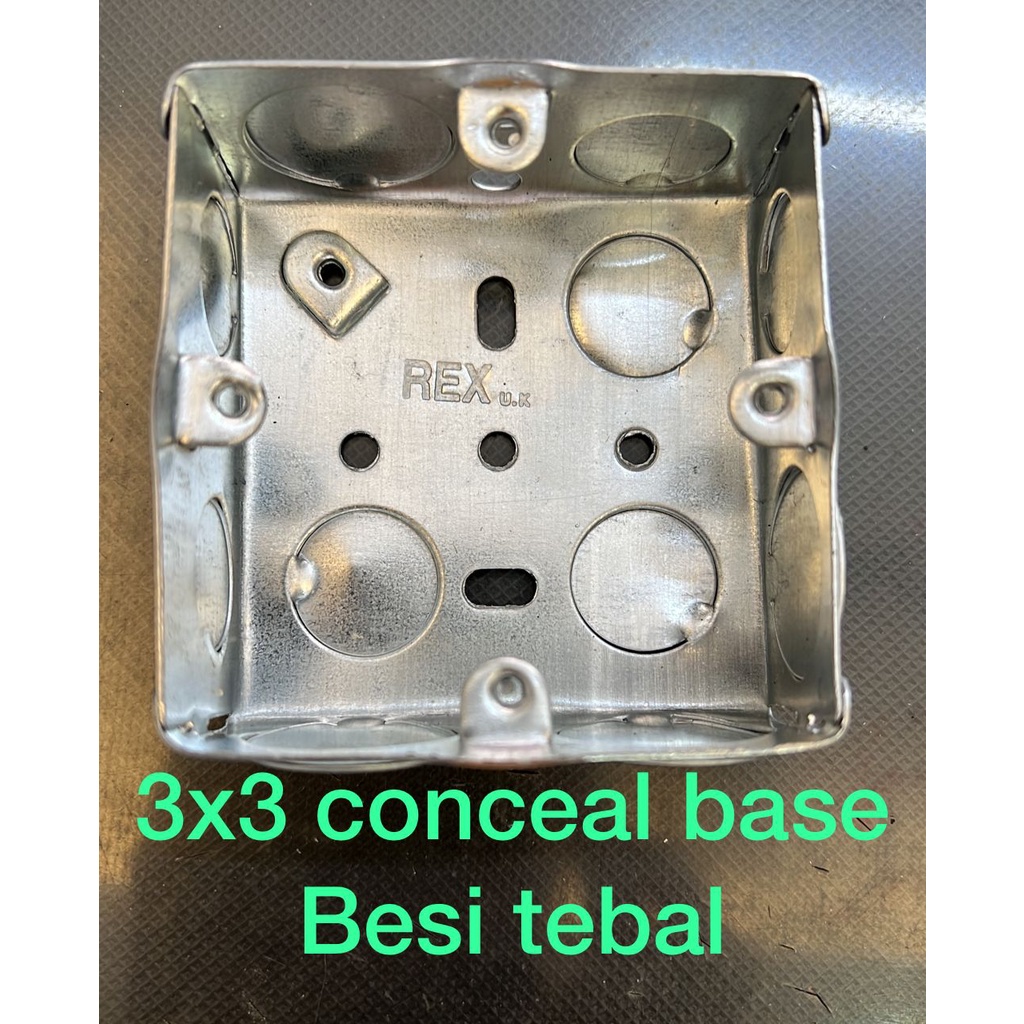 REX CONCEAL METAL BOX GI 3X3 SINGLE BESI TAPAK | Shopee Malaysia