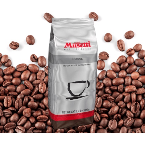 Caffe Musetti Rossa Roasted Coffee Beans 1 kg Italian Coffee | Shopee ...