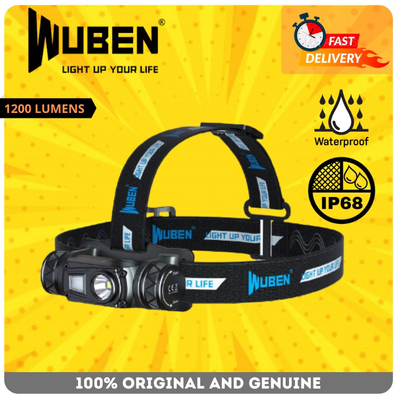 🔥ORIGINAL🔥 Wuben H1 Headlamp 1200 Lumens | Shopee Malaysia