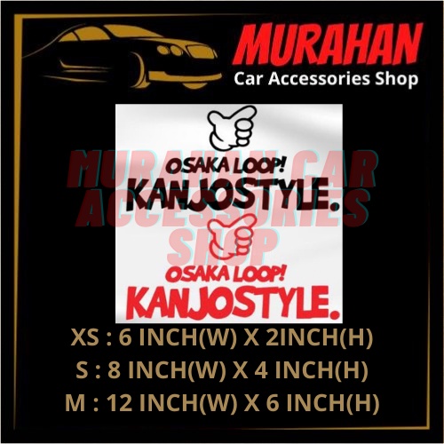 [READY STOCK] OSAKA LOOP KANJOSTYLE NO GOOD RACING STICKER HONDA JAZZ ...