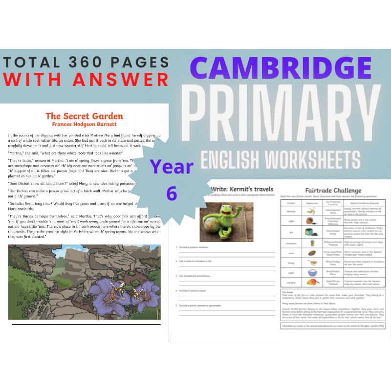 Cambridge Primary Year 6 English Worksheet *PDF | Shopee Malaysia