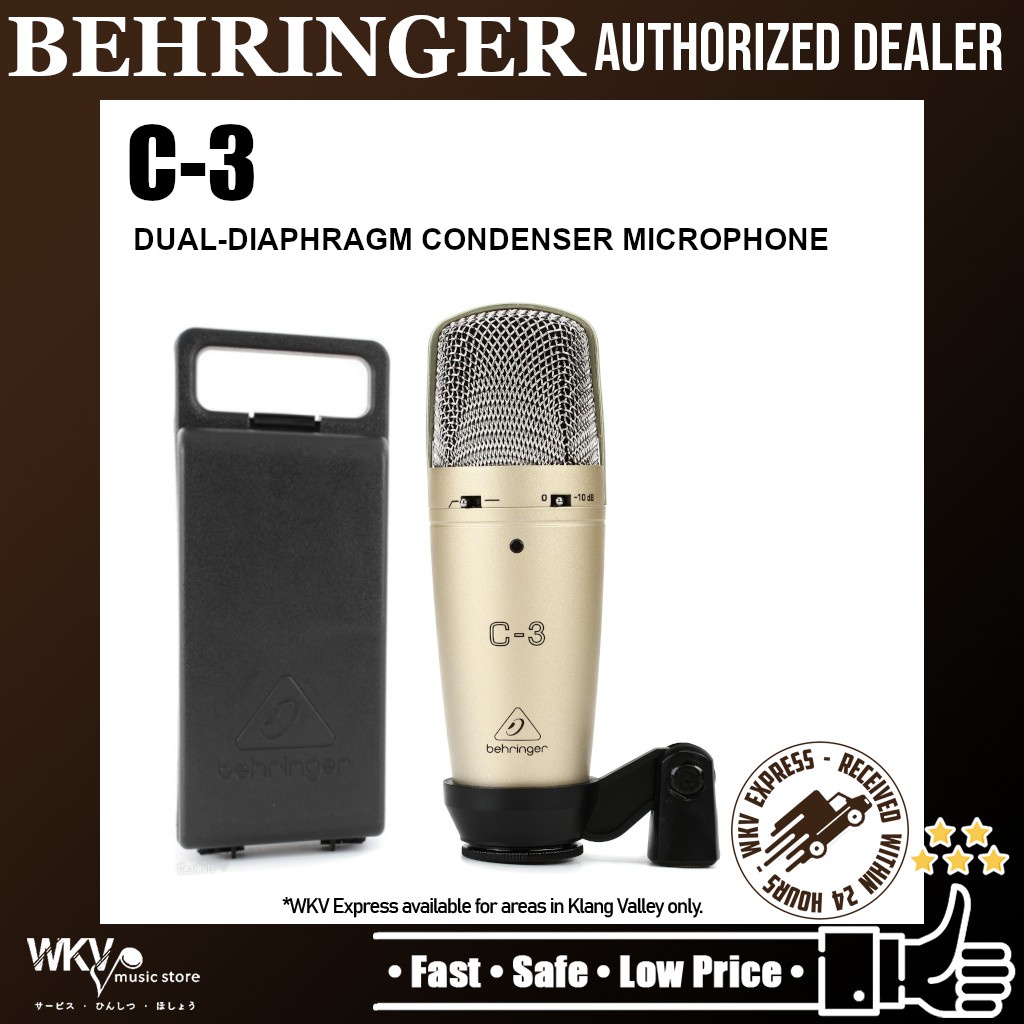 Behringer C-3 Dual-Diaphragm Condenser Microphone (C3 / C 3) | Shopee ...