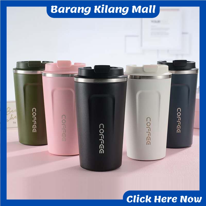 Termos air panas Coffee thermos tumbler botol air tahan sejuk botol air ...