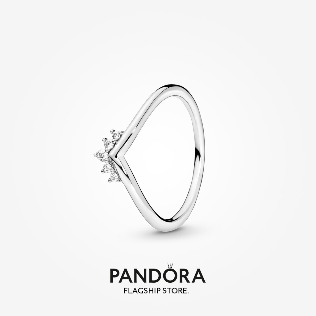 Pandora Tiara Wishbone Sterling Silver Ring | Shopee Malaysia