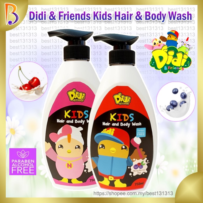 [Ready Stock] Didi & Friends Kids Hair & Body Wash Head to Toe, Mandian ...