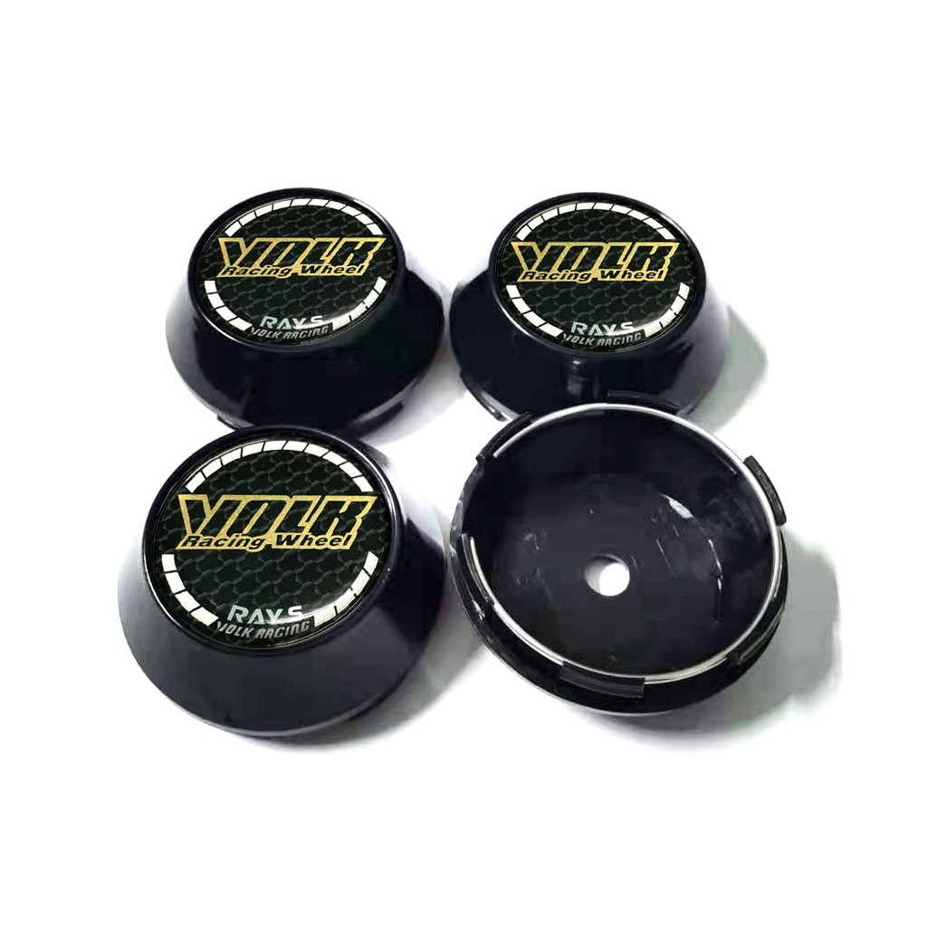 4pcs 60MM/64MM/65MM/68MM/69MMRAYS VOLK RACING rim caps Car Wheel Center ...