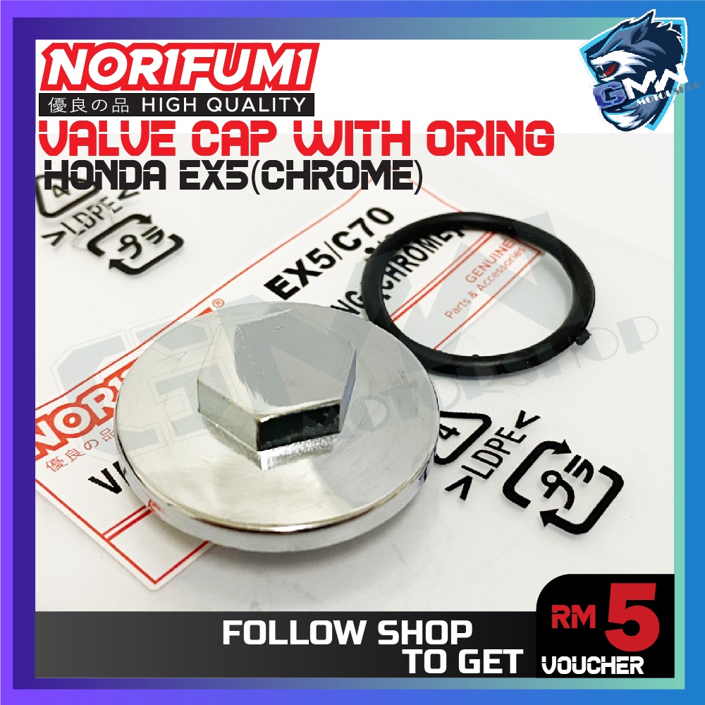 VALVE CAP WITH O-RING YAMAHA SRL110 HONDA EX5 HP DREAM WAVE 100 CLASS ...