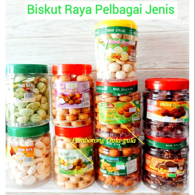 Biskut Raya Pelbagai Jenis 650g-800g / Botol | Shopee Malaysia