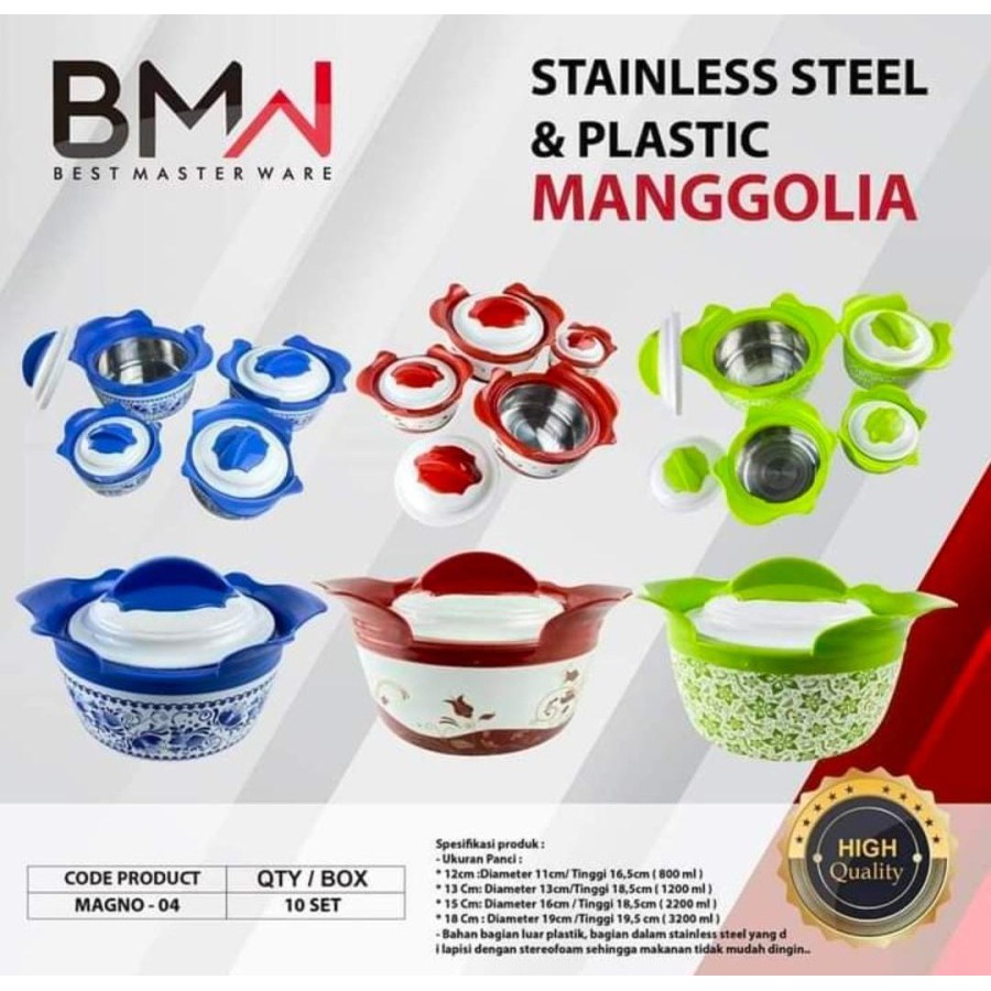 Bmw Kitchen Ware - 1 Set of Magnolia Food Warmers | Shopee Malaysia