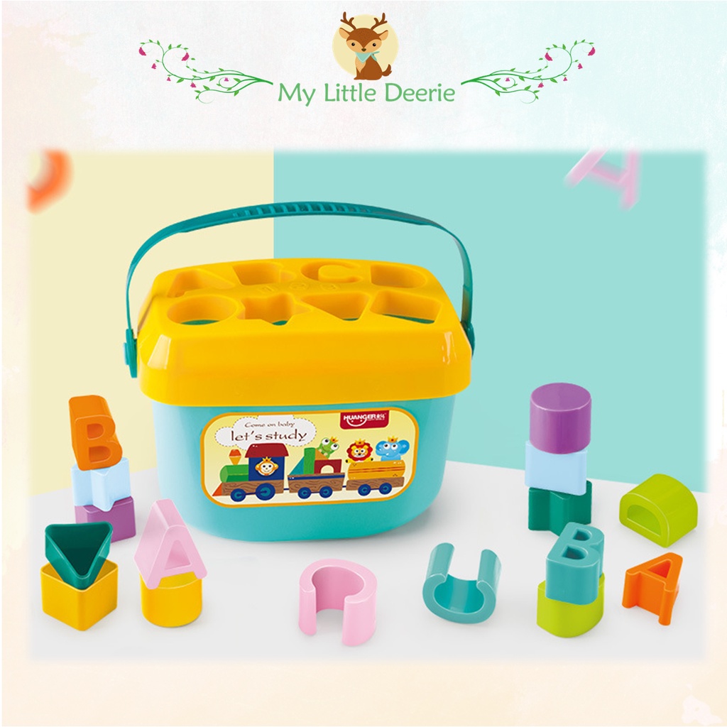 Shape Sorter ABC Alphabets (16 Blocks) Matching Sorting Early Learning ...