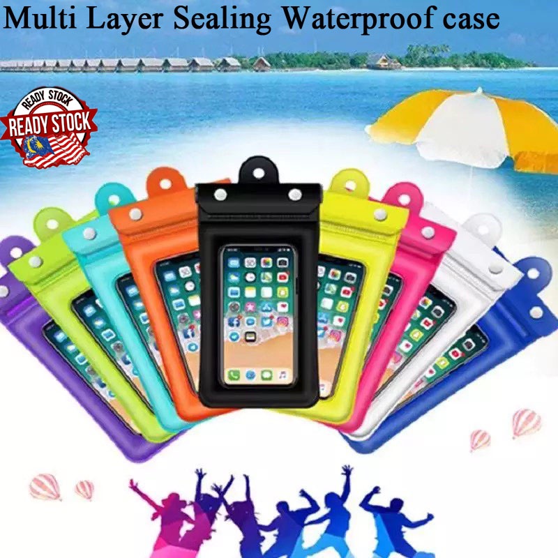 Multi Layer sealing Waterproof phone case pouch Universal PVC airbag ...