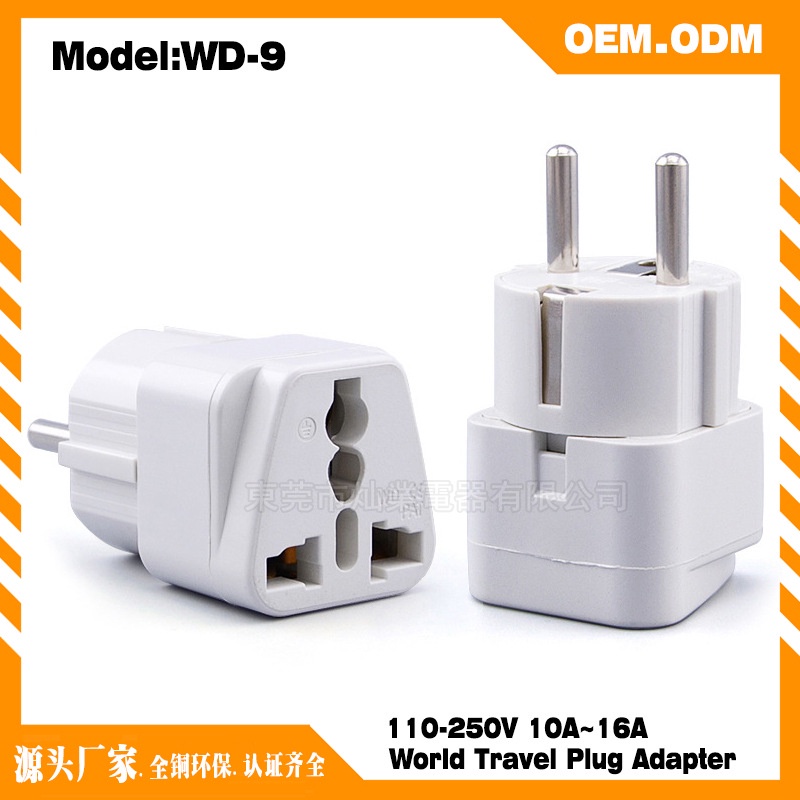 German-style French conversion plug European-style conversion plug ...