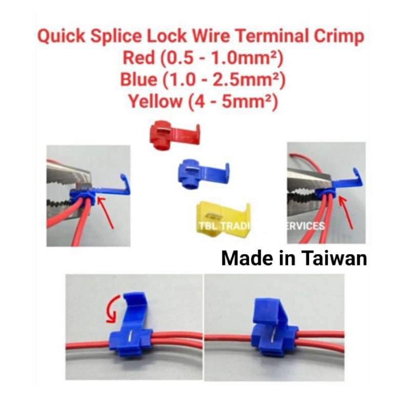 Cable Connector Fast / Wire Crimp Splitter Clip / Scotch Lock Quick ...