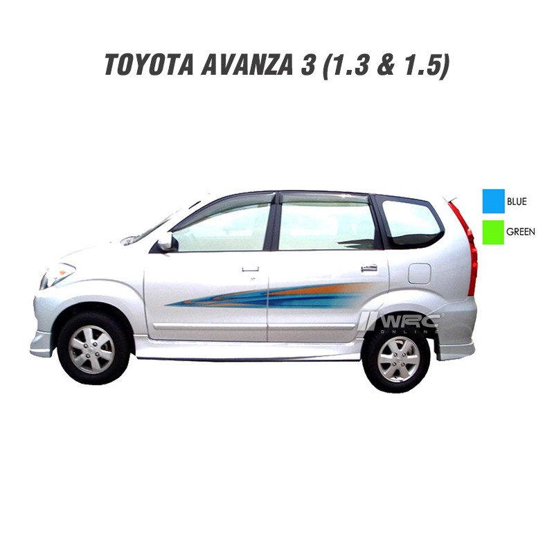 Toyota Avanza Body Sticker / Side Body Lining (New & Old Model ...