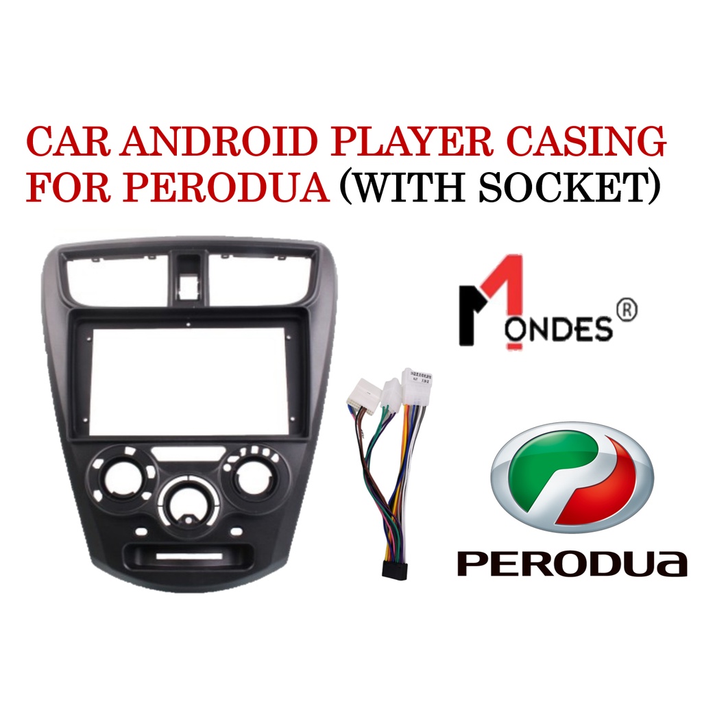 Android Player Casing With Socket - PERODUA Myvi Axia Aruz Bezza Alza ...